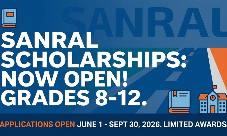 SANRAL Scholarship Programme 2026 for South African Secondary School ...